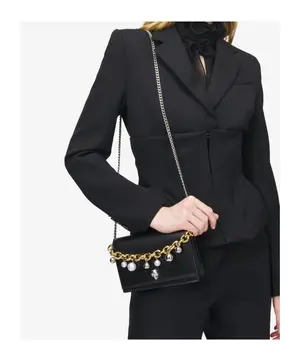 Alexander McQueen Skull Embellished Chain Clutch Bag