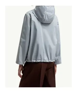 Moncler Cassiopeia Micro-twill Zip-up Hooded Jacket - No