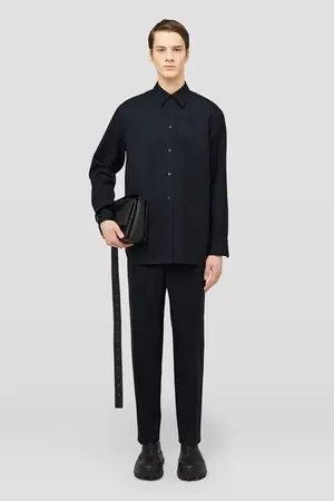 JIL SANDER Elastic Waist Tapered Leg Trousers