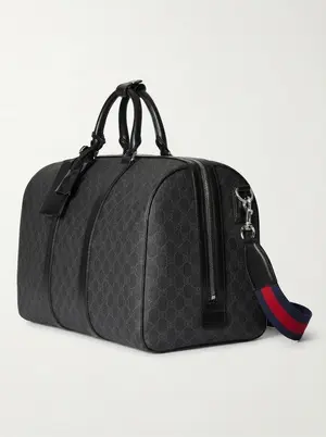 Gucci Gg Supreme Duffle Bag - Black