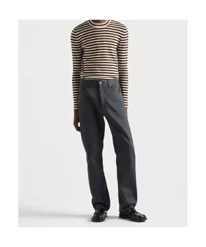 Prada Regular Raw Denim Jeans