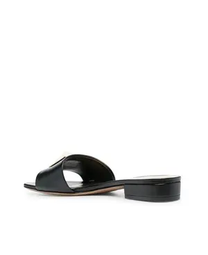 Valentino Garavani Logo Studded Flat Slides
