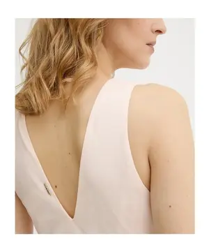 TWINSET Sleeveless V-neck Maxi Dress