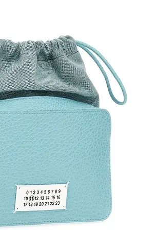 MAISON MARGIELA Panelled Drawstring Shoulder Bag - Blue