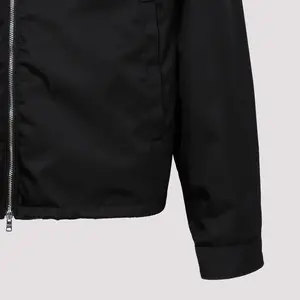 Prada Logo Plaque Zip-up Jacket
