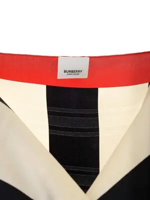 Burberry Icon Stripe Silk Cape