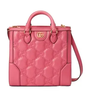 Gucci Gg Logo Matelassé Tote Bag