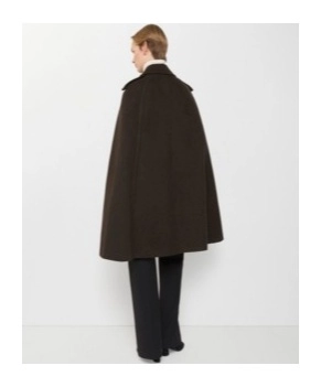 Burberry Double-breasted Belted Trench Cape - Brown