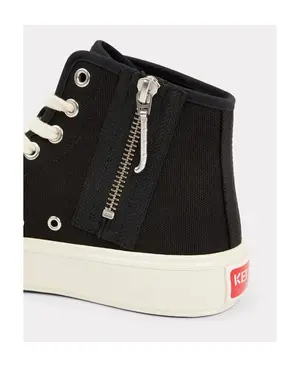 Kenzo Boke Flower Embroidered High-top Sneakers - Black