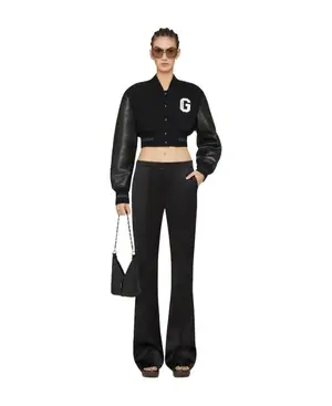 Givenchy High Waist Flared Trousers - Black