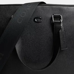 COACH Caden Leather Briefcase With Top Handle