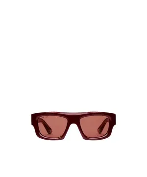 Gucci Gucci Rectangular Frame Sunglasses Brown