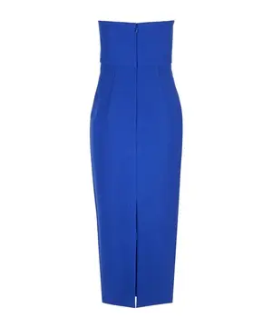 Roland Mouret Sleeveless Asymmetric Midi Dress