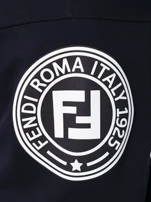 Fendi Ff Printed Hoodie