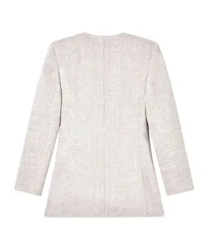 Giorgio Armani Single-breasted Jacket In Linen, Viscose, And Silk Crêpe - Grey