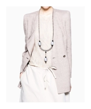 Giorgio Armani Single-breasted Jacket In Linen, Viscose, And Silk Crêpe