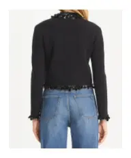 Tory Burch Embellished Fine Knit Cardigan With Sequins And Jewelry Belt Detailing