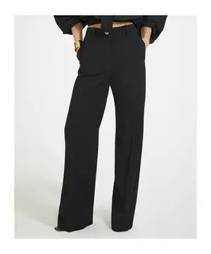 PATOU High Waisted Straight-leg Pants - Black