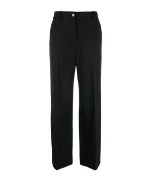 PATOU High Waisted Straight-leg Pants - Black