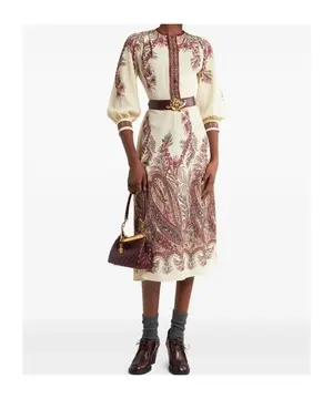 Etro Printed Puff Sleeve Dress