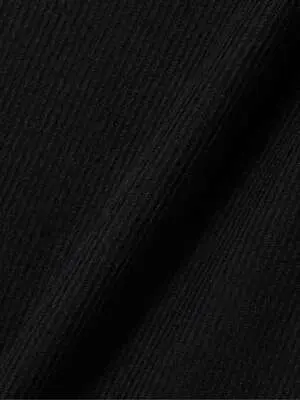 Khaite Fine-ribbed Scoop Neck Tank Top - Black