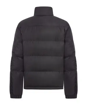 Prada Quilted High Neck Zip-up Jacket - Black