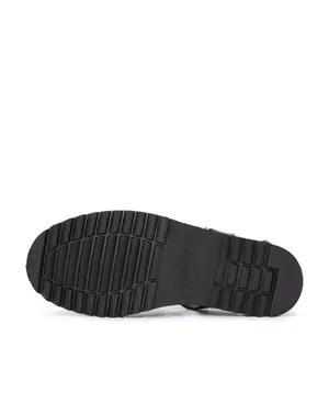 Paraboot Buckled-fastening Sandals With Woven Details - Black