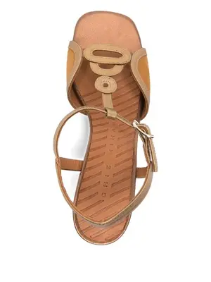 Chie Mihara Letouche Sandals With Chunky Heel - Brown