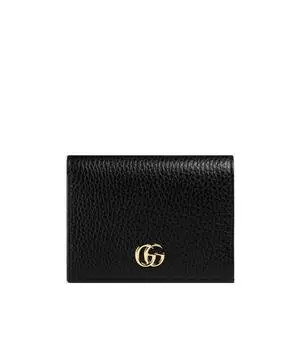 Gucci Gucci Logo Plaque Bifold Wallet Black