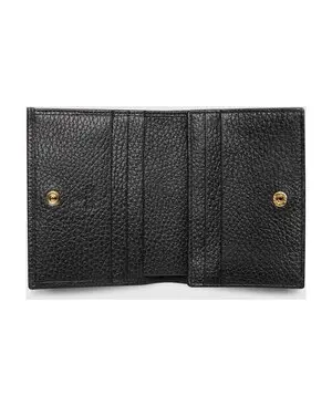 Gucci Logo Plaque Bifold Wallet - Black