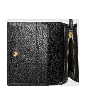 Gucci Logo Plaque Bifold Wallet - Black