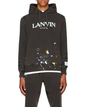 LANVIN X Gallery Dept. Logo Print Pullover Hoodie
