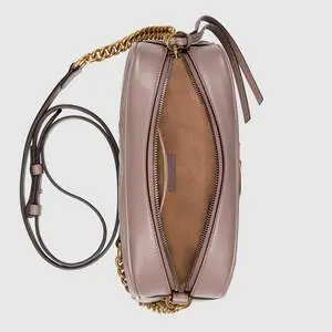 Gucci Gg Marmont Small Quilted Shoulder Bag - Brown