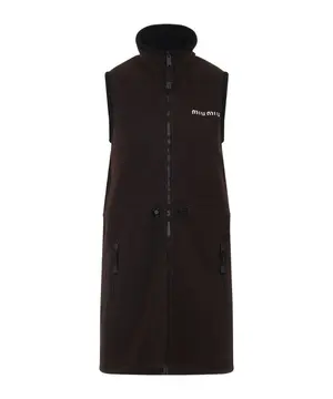 Miu Miu Fleece Sleeveless Dress - No