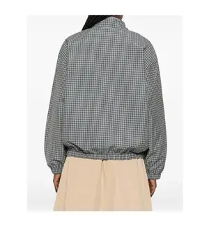 Prada Checked Poplin Jacket - Iron-gray