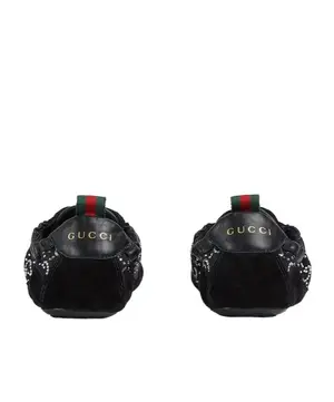 Gucci Gg Embellished Trainers - Black