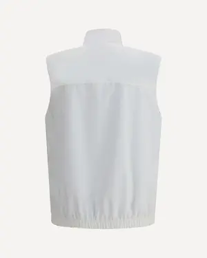 Brunello Cucinelli Reversible Quilted Zip-up Gilet - Off-white/gray
