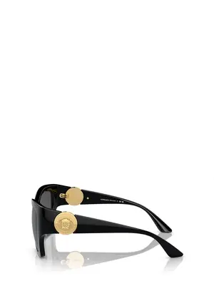 Versace Irregular Frame Sunglasses With Logo Detail