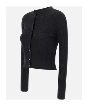 Max Mara Crewneck Button-up Cardigan