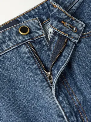 Khaite Straight Leg Pocket Jeans