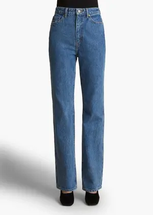 Khaite Straight Leg Pocket Jeans