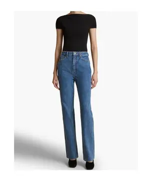 Khaite Straight Leg Pocket Jeans