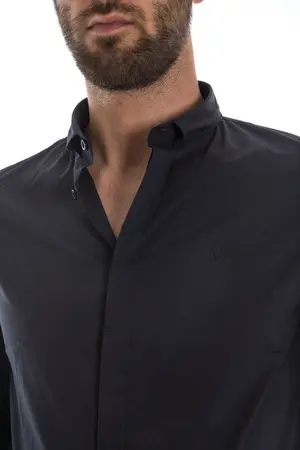 Emporio Armani Long-sleeved Shirt - Black