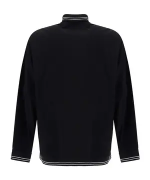 Prada Zip-up Coat With Enameled Triangle Logo