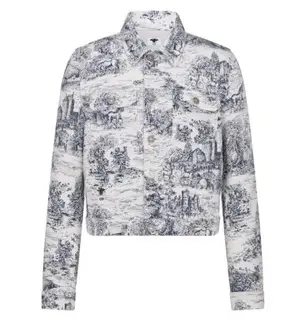Dior Embroidered Bee And Cd Signature Jacket