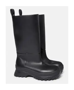Stella McCartney Rounded-toe Slip-on Boots - Black