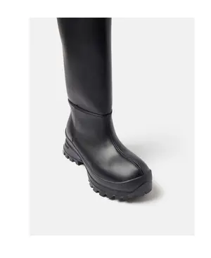 Stella McCartney Rounded-toe Slip-on Boots - Black