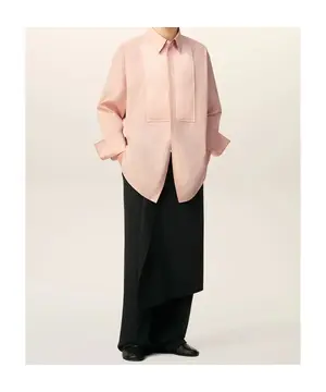 Ami Logo Patch Oversized Shirt