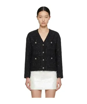 Marissa Chiara V-neck Embellished Jacket