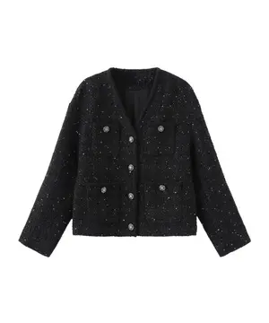 Marissa Chiara V-neck Embellished Jacket